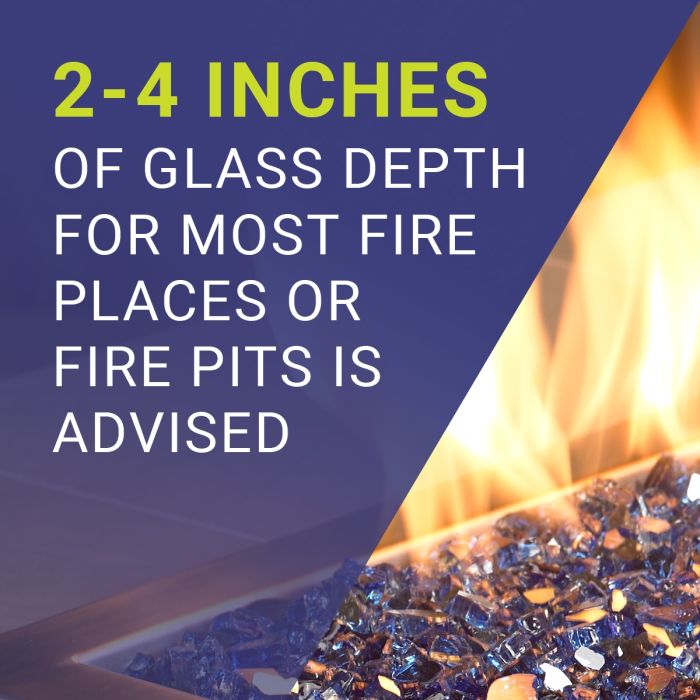 1/2" Cobalt Reflective Fire Glass - Ace Building Materials