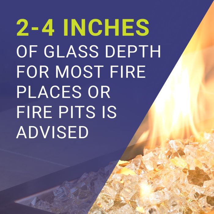 1/2" Gold Reflective Fire Glass - Ace Building Materials