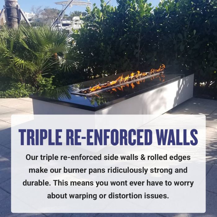 30" x 6" Stainless Steel Linear Drop-In Pan - Ace Building Materials