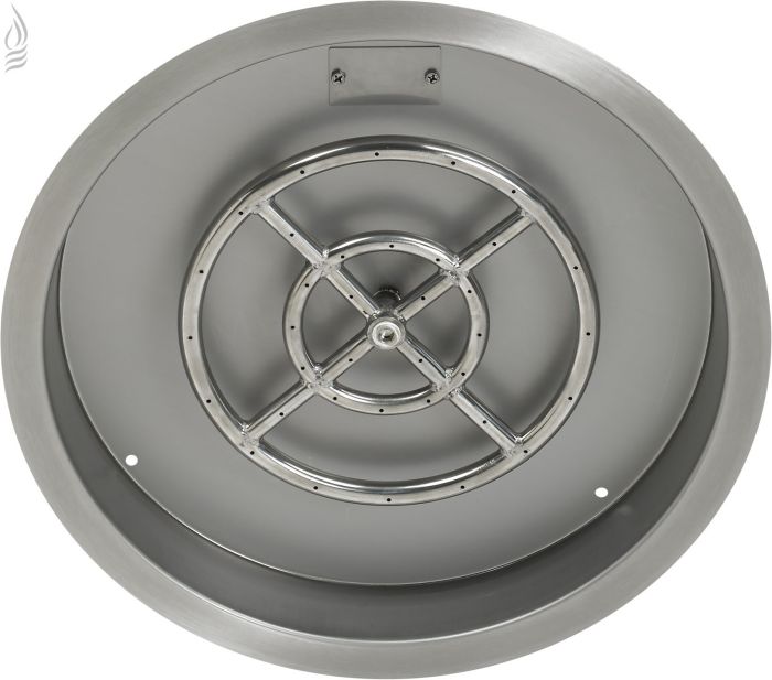 19" Stainless Steel Round Drop-In Pan With 12" Ring Burner - Ace ...