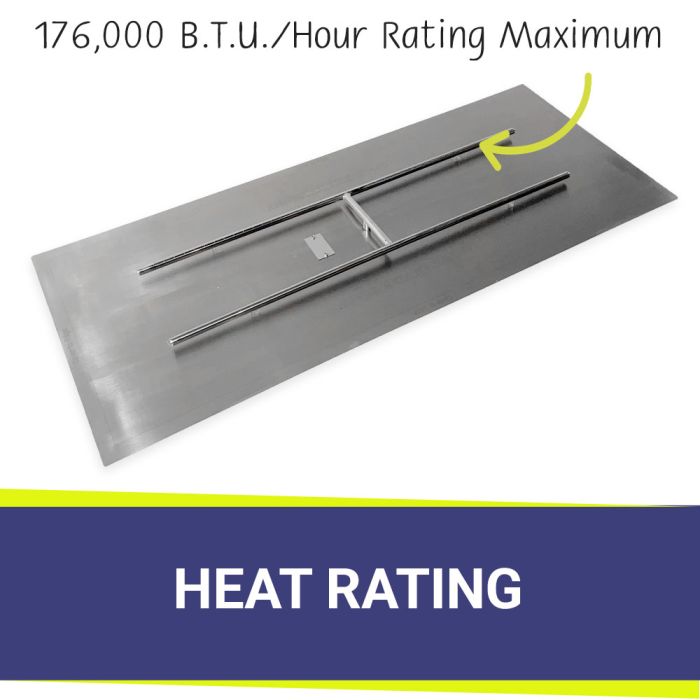 60" x 24" Rectangular Stainless Steel Flat Pan - Ace Building Materials