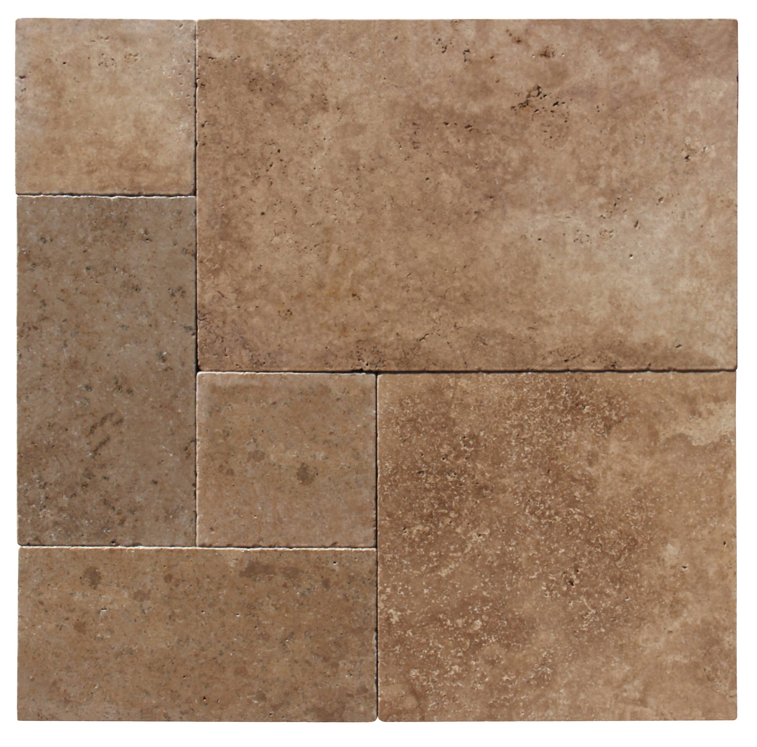 Chocolate Brown (Walnut) French Pattern Tumbled Paver 3cm - Ace ...