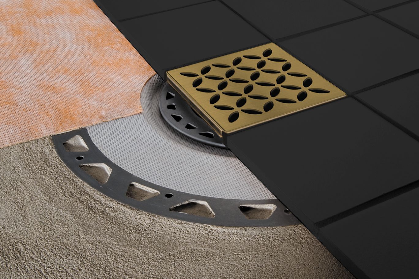 Point drain with integrated bonding flange - Ace Building Materials