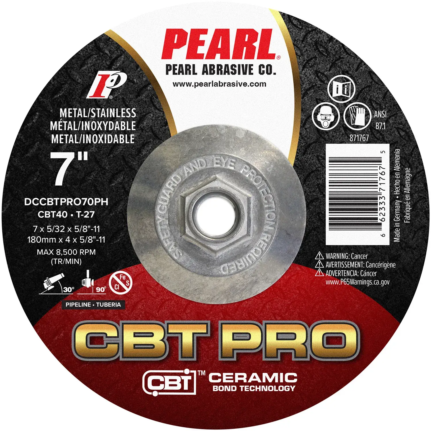 CBT PRO Depressed Center Grinding Wheels Pipeline - Ace Building Materials