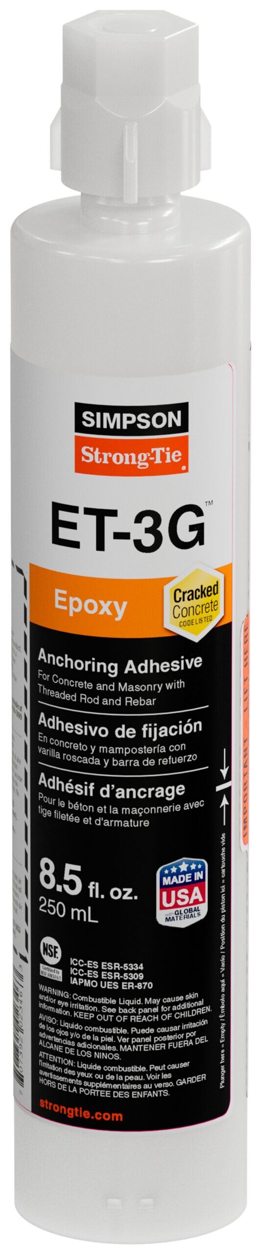 ET-3G™ Epoxy Adhesive - Ace Building Materials