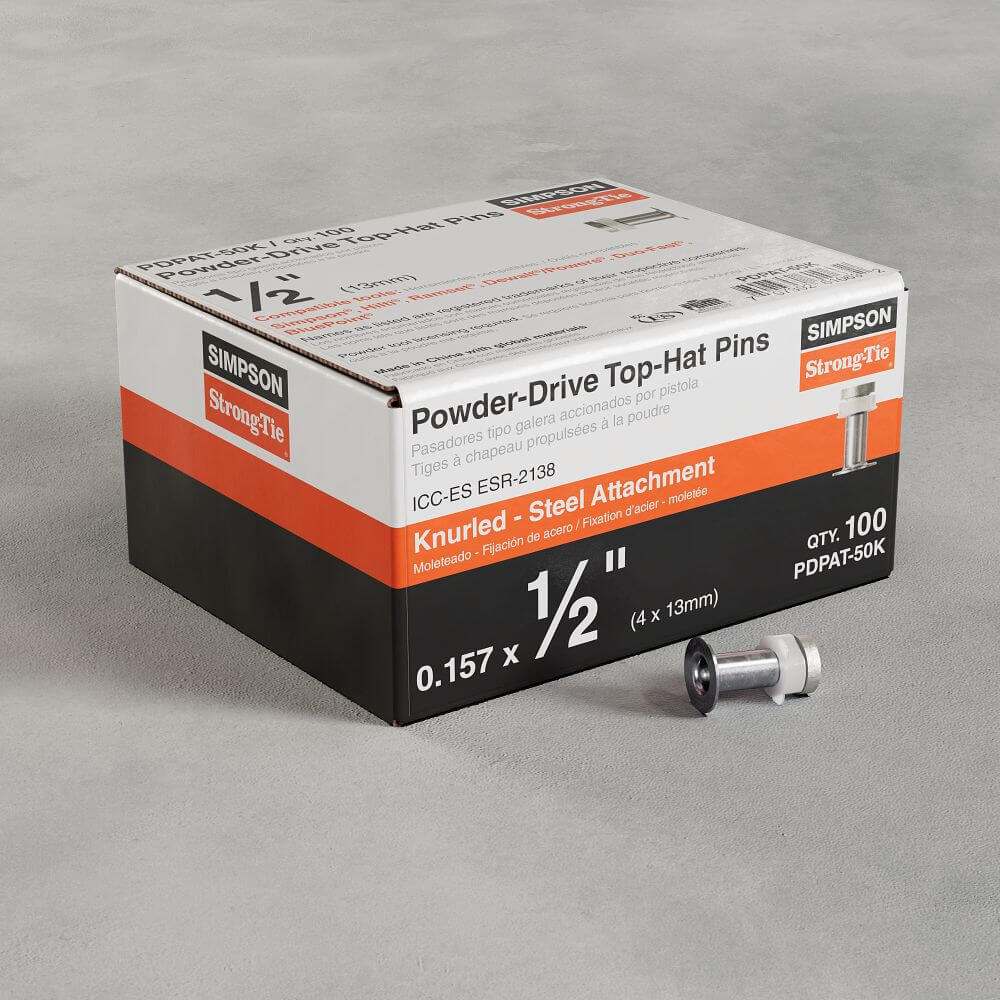 PDPAT Powder-Driven Top-Hat Pin - Ace Building Materials