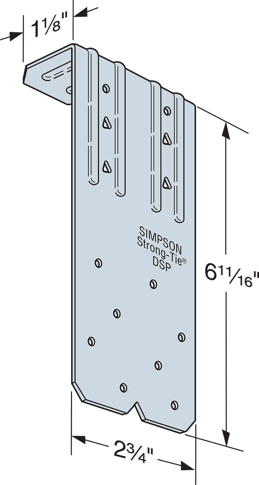 DSP Double-Stud-Plate Connector - Ace Building Materials