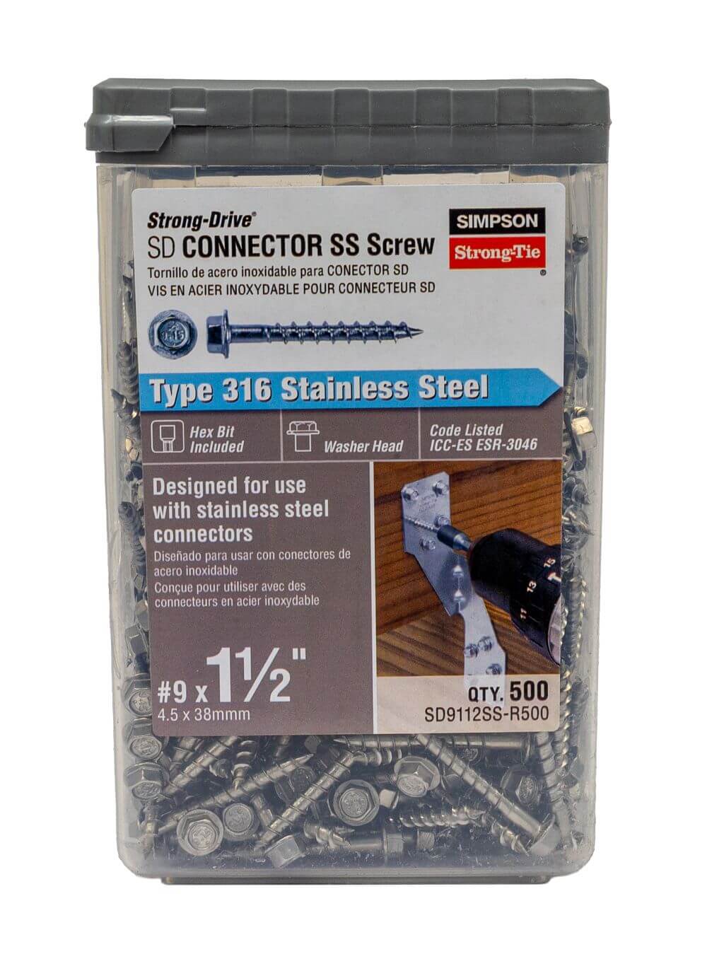 Strong-Drive® SD Connector SS Screw - Ace Building Materials